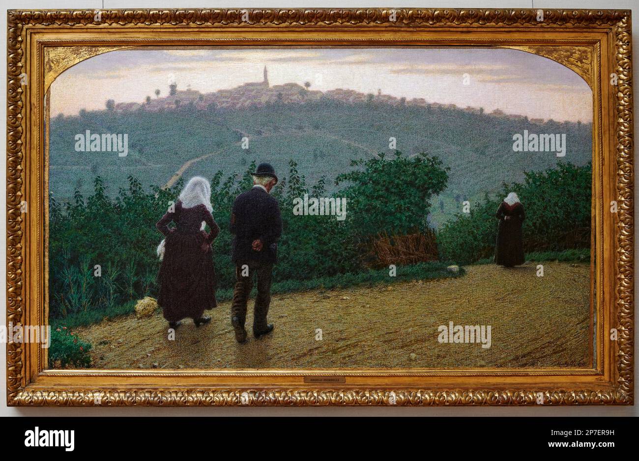 Alba domenicale - olio su tela - Angelo Morbelli - 1915 - Piacenza ...