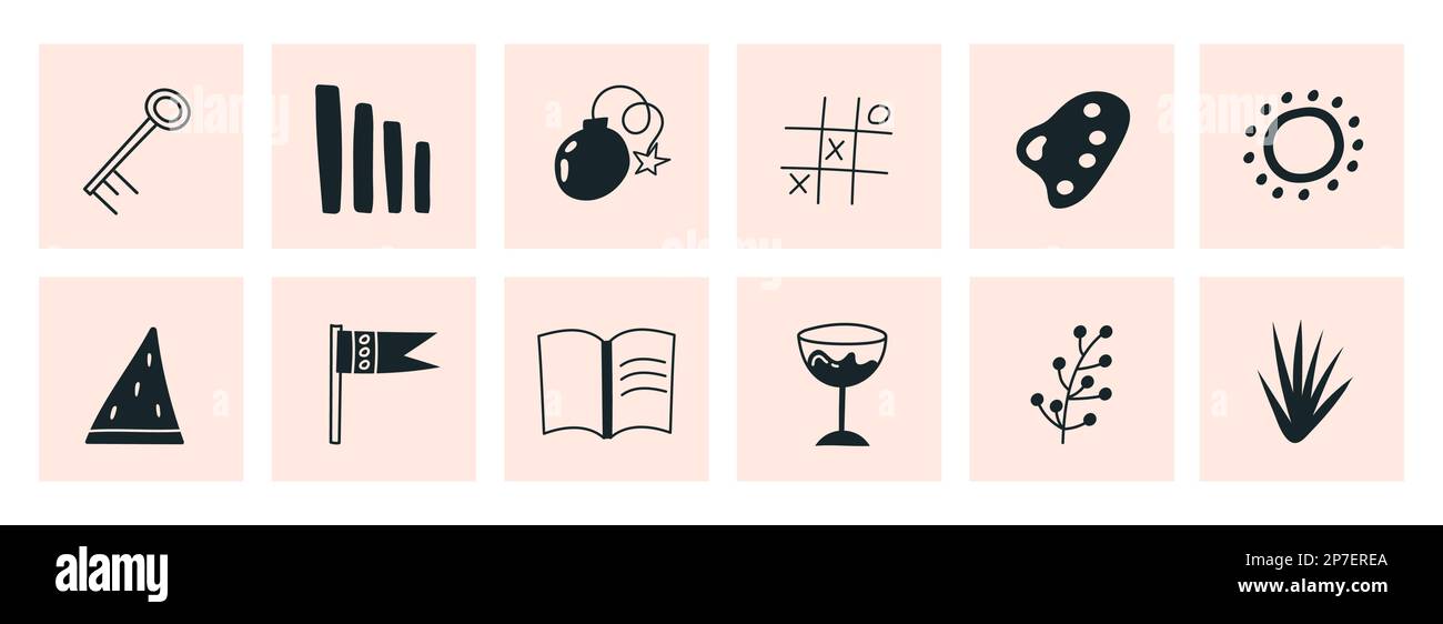 Hand drawn Abstract shapes, Comic characters Stock Vector Image & Art ...