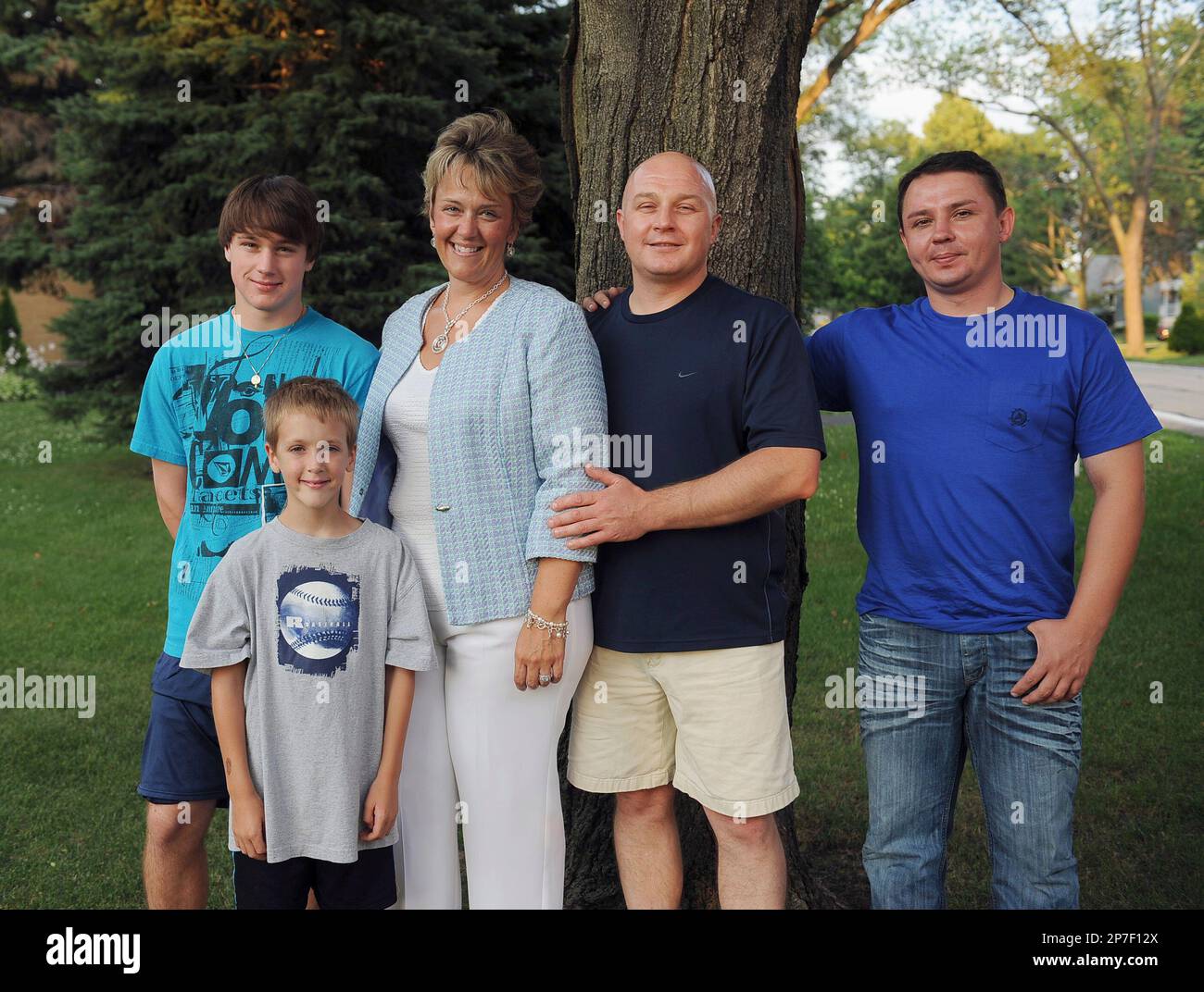 In this photo taken July 14, 2010, Walter Polovchak, second from right ...