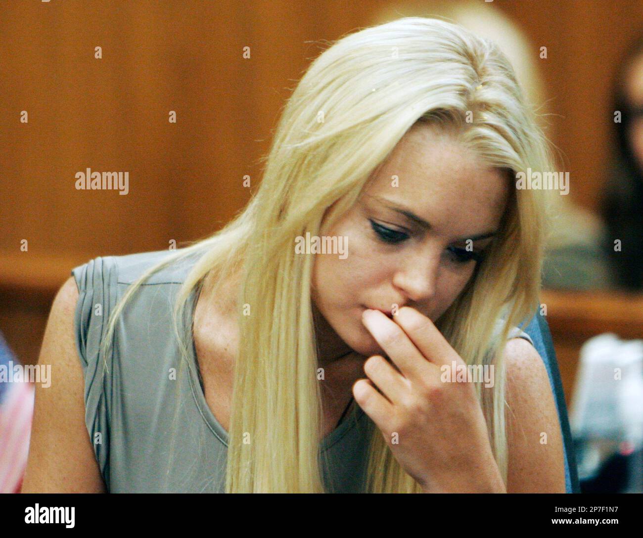 Lindsay Lohan is shown in a court, Tuesday, July 20, 2010, in Beverly ...