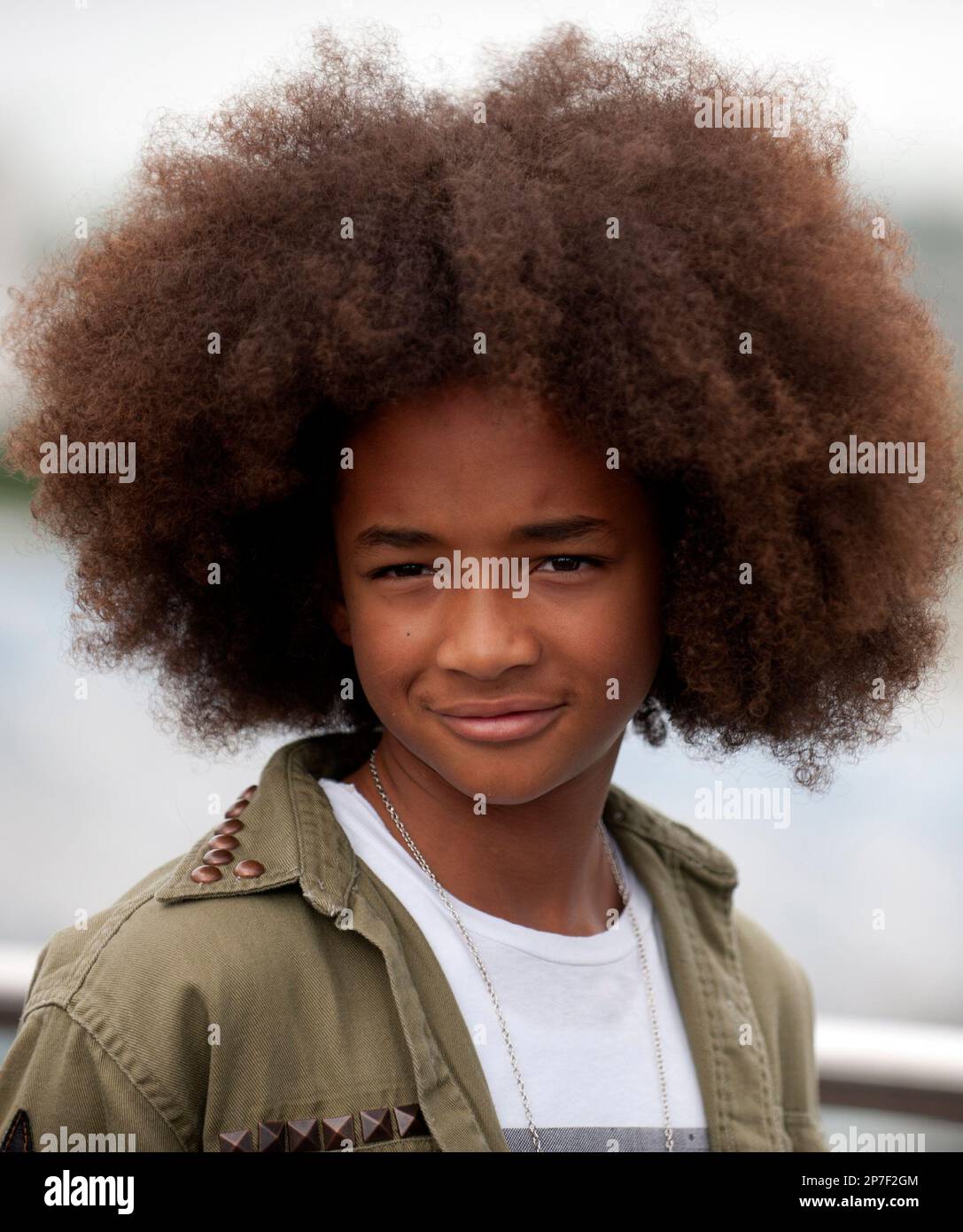 US actor Jaden Smith smiles during a photocall of the film 'Karate Kid ...