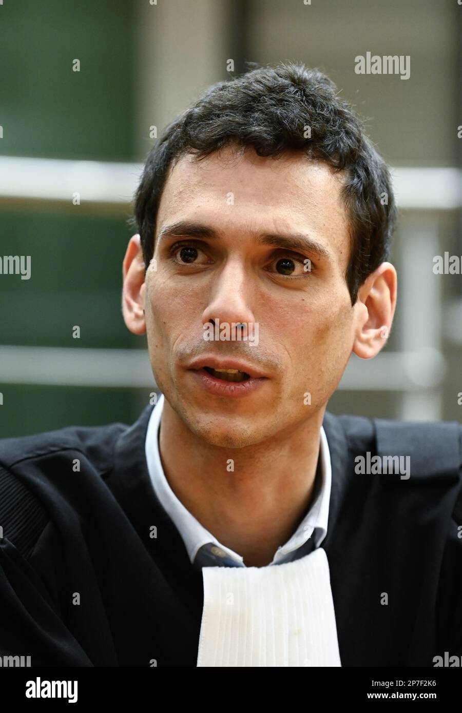 Lawyer Dimitri De Coster pictured during the constitution for the ...