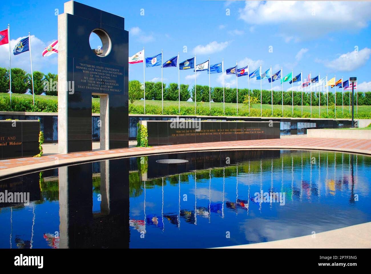 In this July 13, 2010 photo, the Vietnam Memorial at Pittsburg State ...