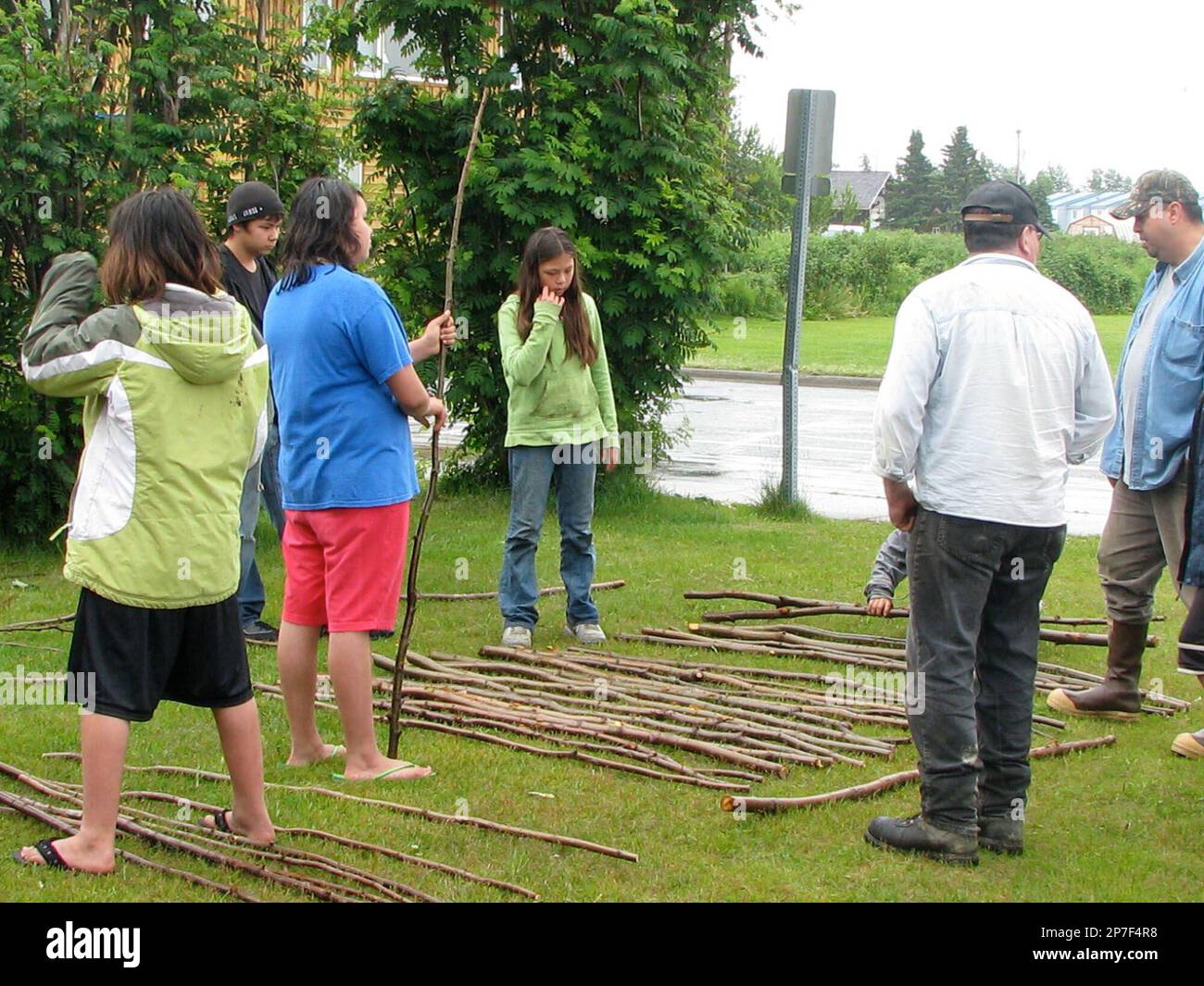 In this Tuesday, July 13, 2010 picture, Kenaitze Indian Tribe youth ...