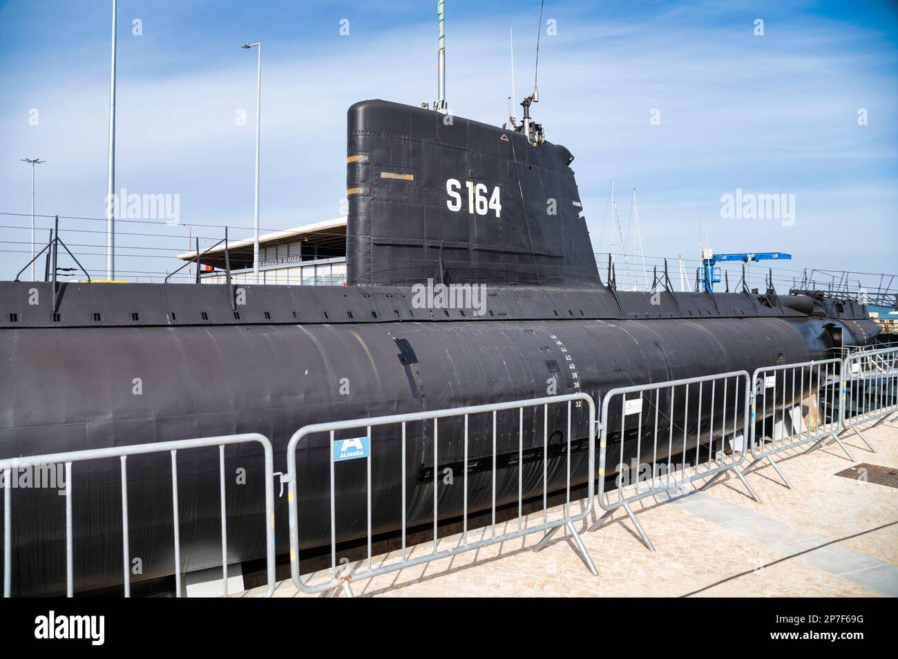 Portuguese submarine Barracuda now discomissioned at dry dock Stock ...