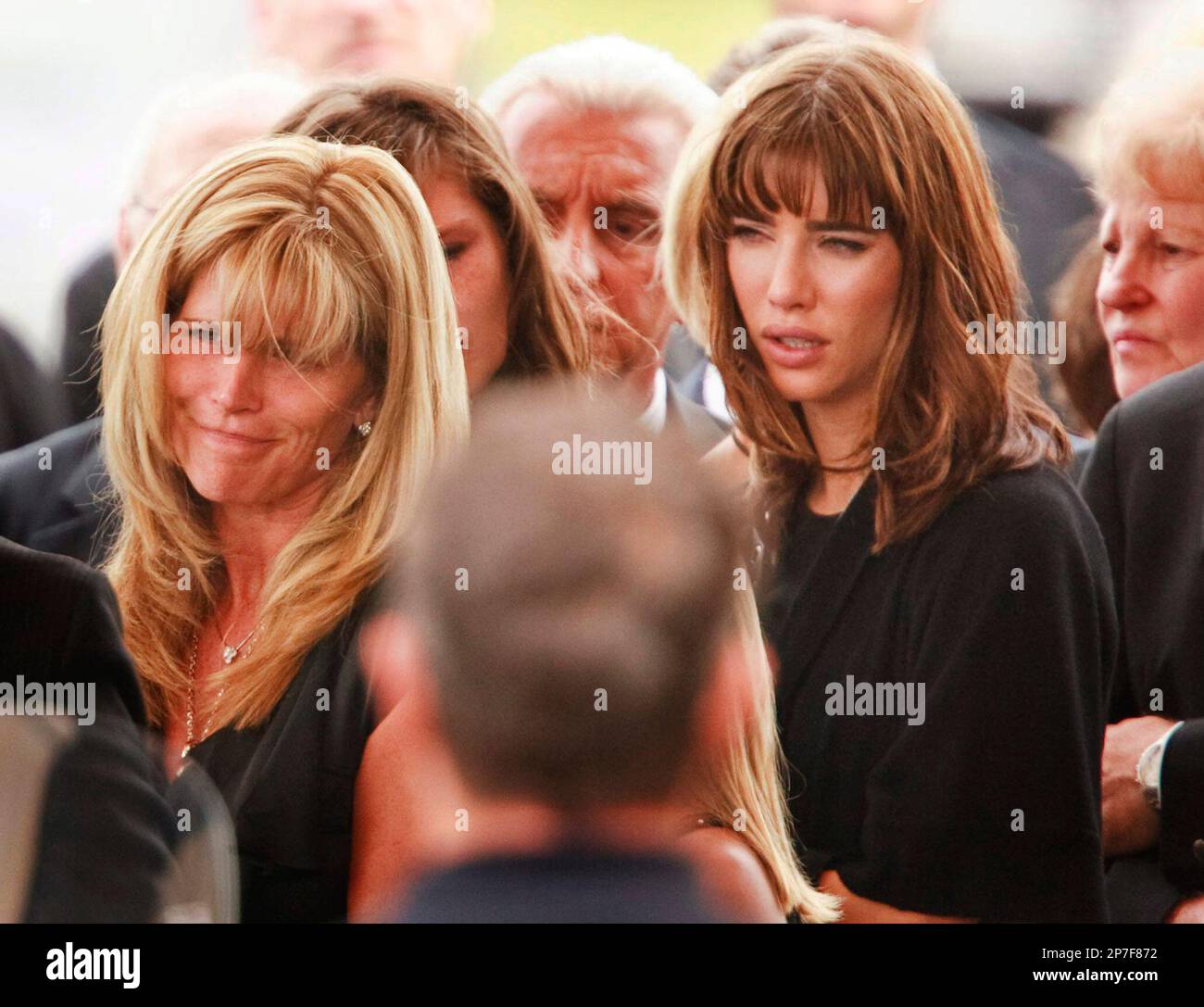 Dani Probert, left, the widow of former Detroit Red Wings enforcer Bob ...