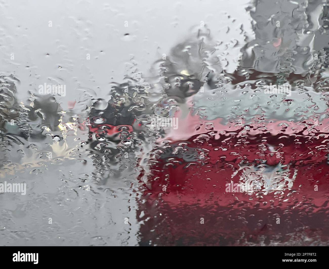 Rainy New England winter day Stock Photo - Alamy