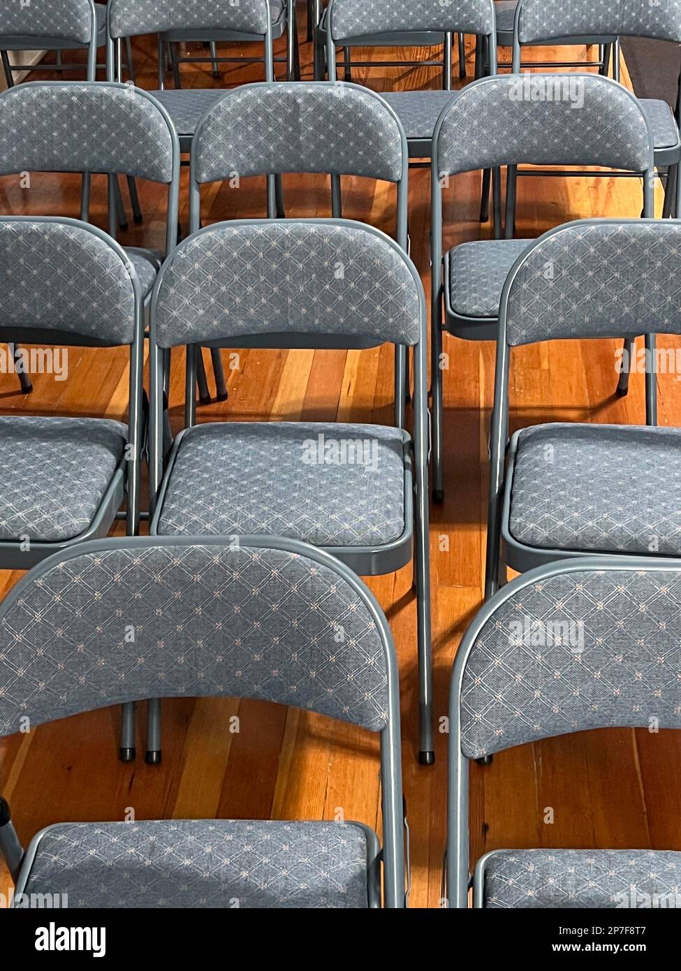 Empty seating in a church function room Stock Photo - Alamy