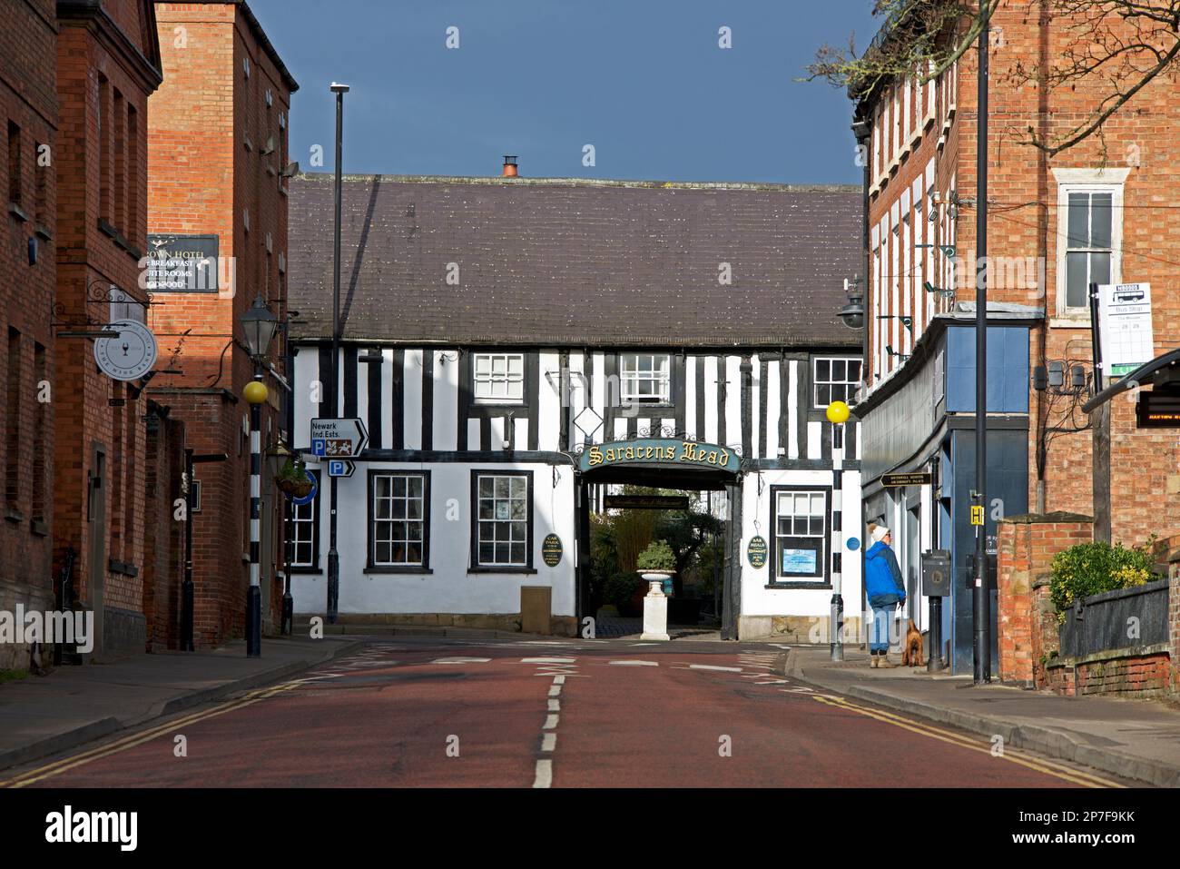 The Saracens Head coacing inn on Church Street, Southwell ...