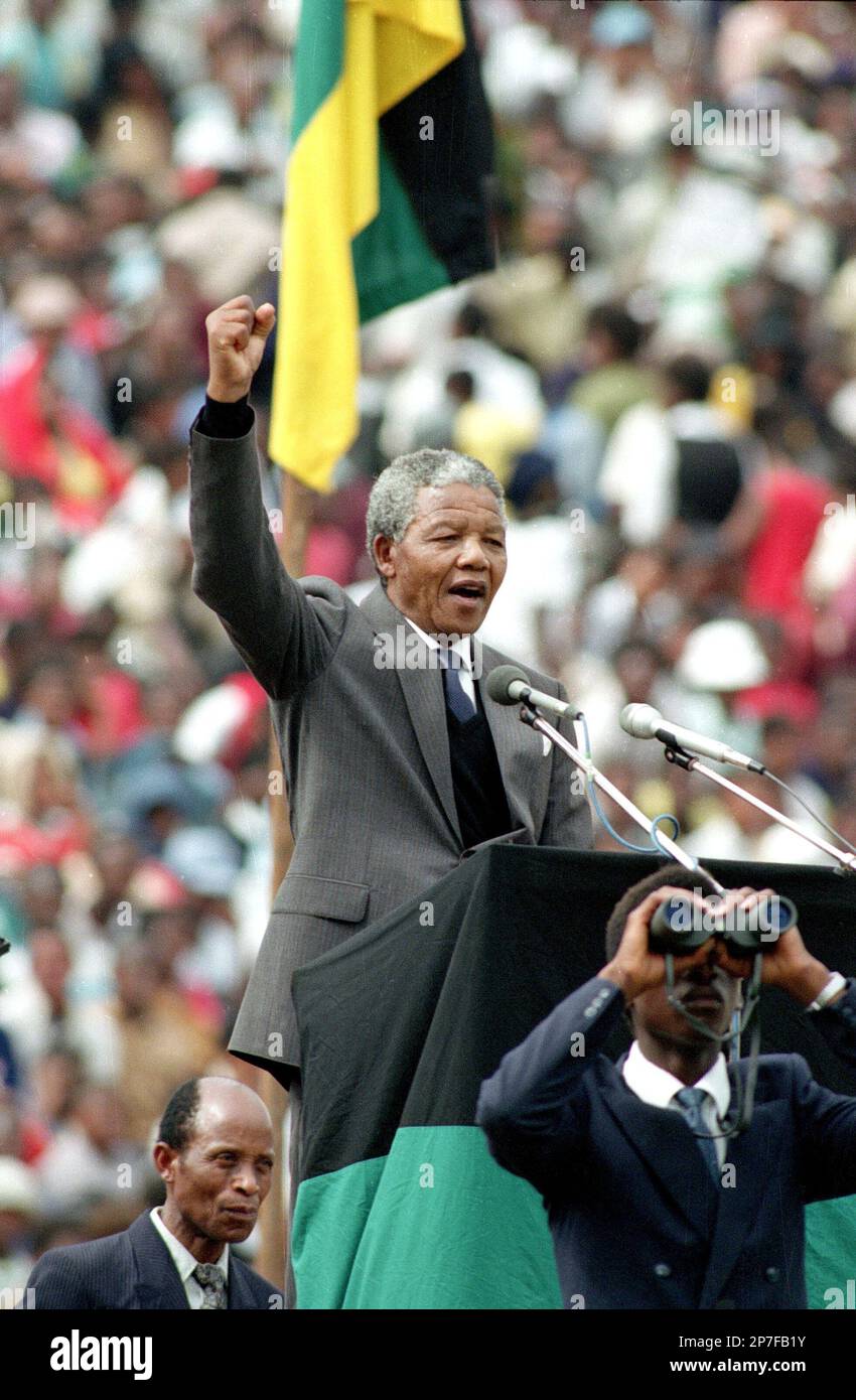 FILE - In this Feb. 13, 1990 file photo, ANC leader and symbol of ...