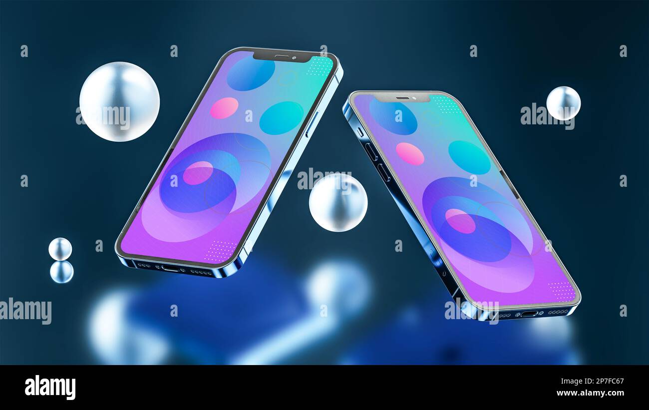 template smartphone background Stock Photo - Alamy