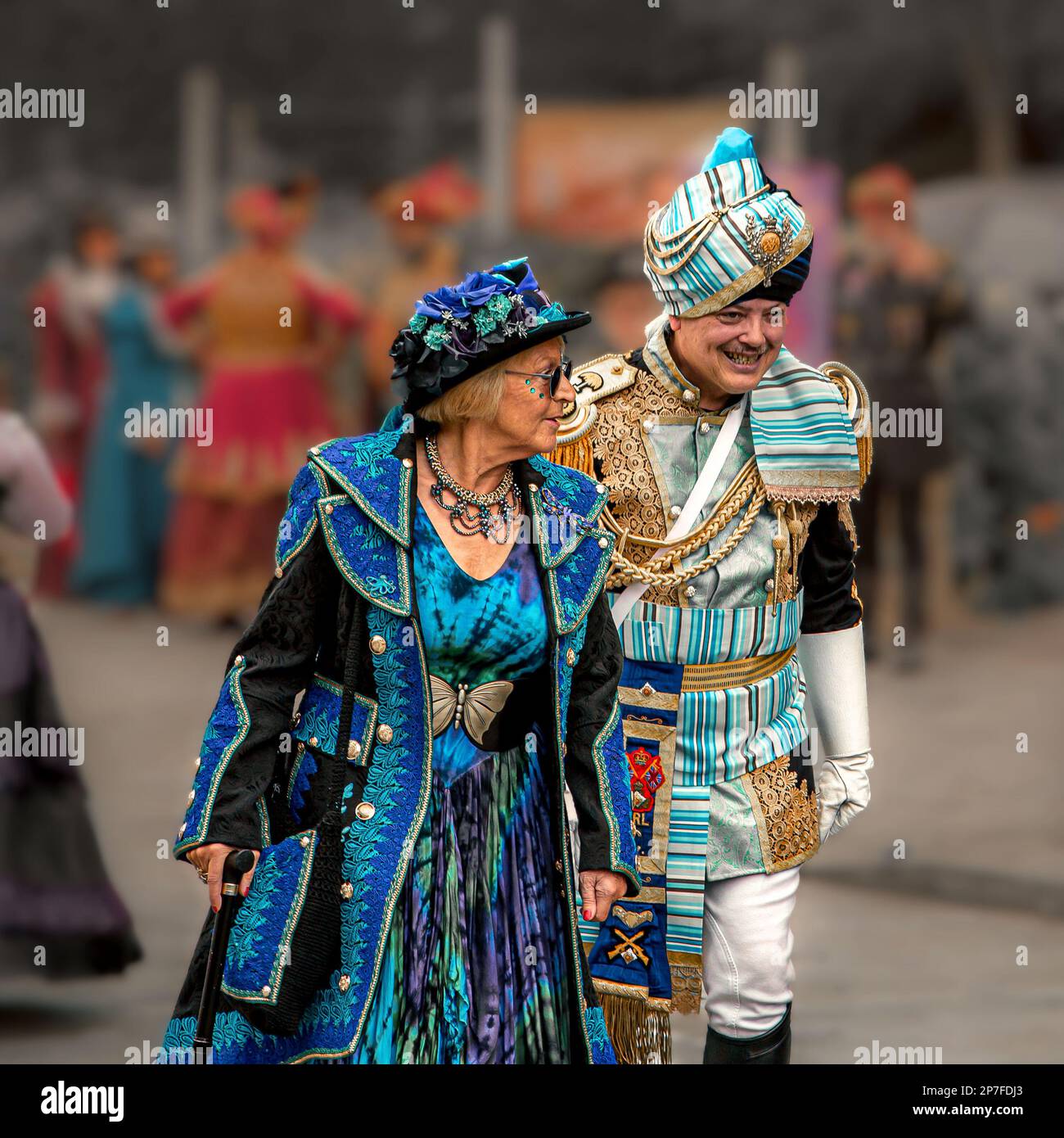 Two well dressed steampunks with a regal appearance, that could pass as ...