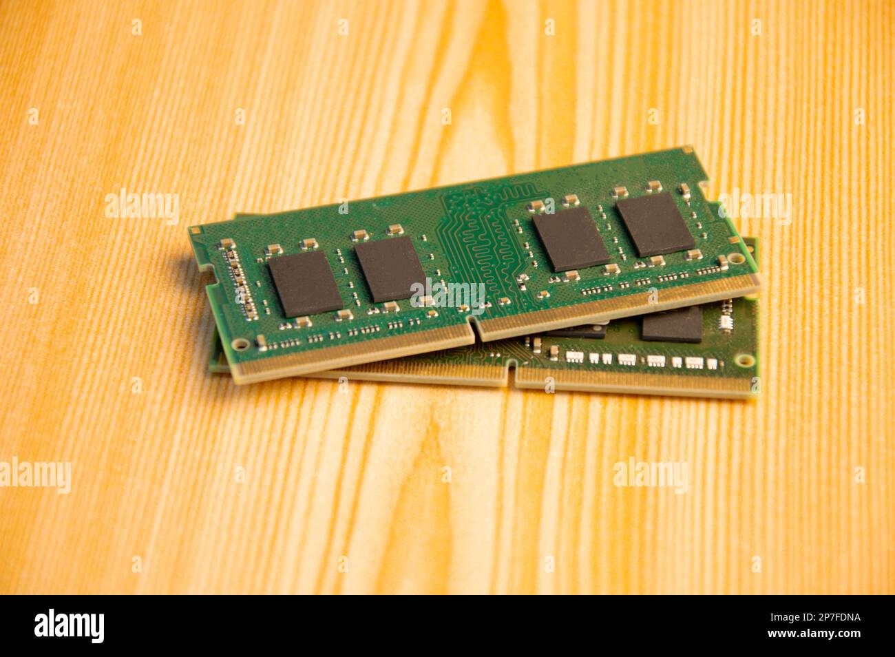 top view ddr4 ram laying on wooden floor Stock Photo - Alamy