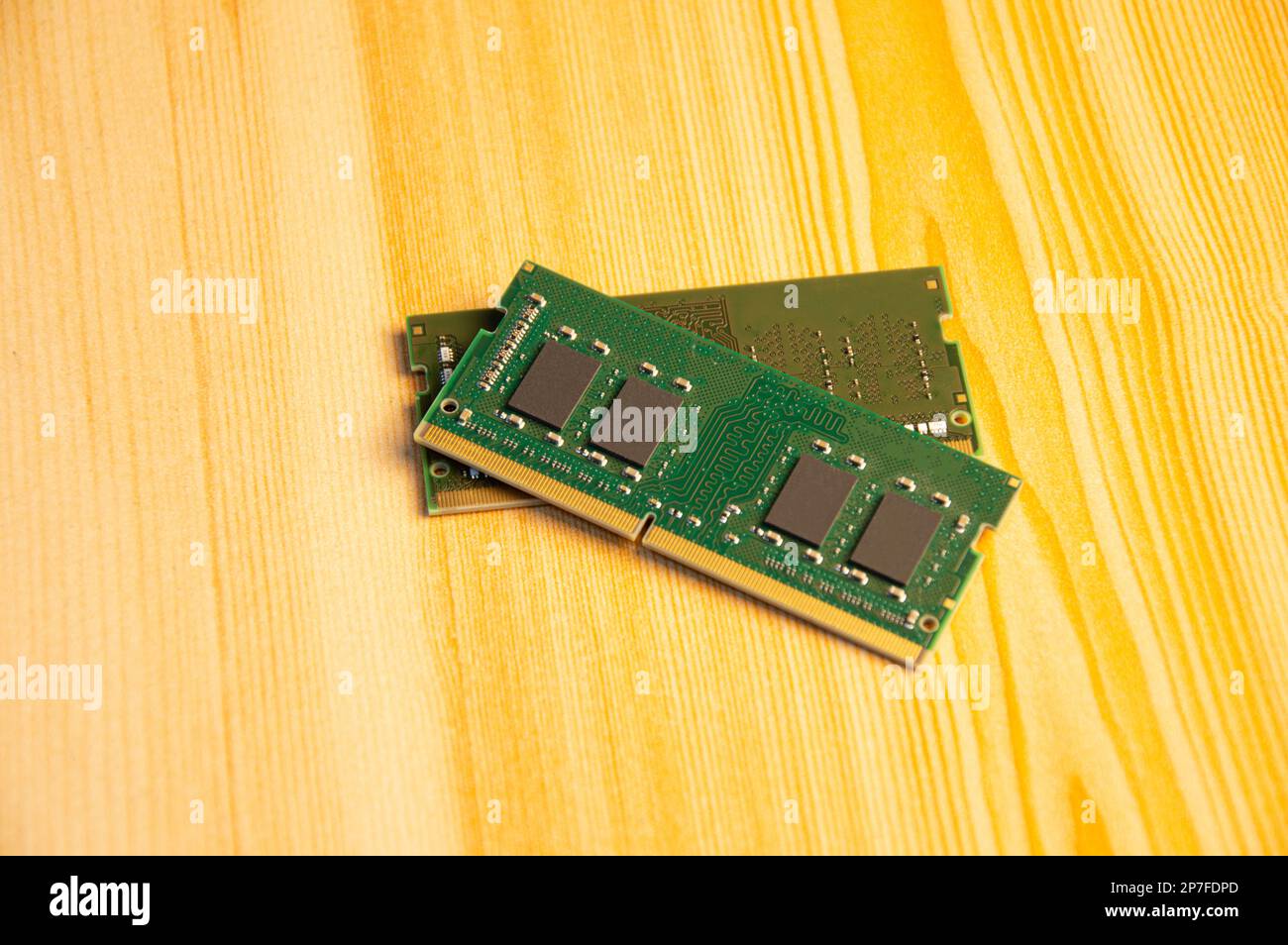 top view ddr4 ram laying on wooden floor Stock Photo - Alamy