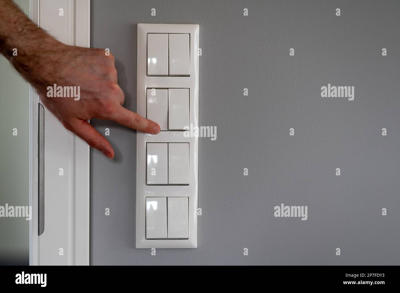 Turning on a light switch hi-res stock photography and images - Alamy