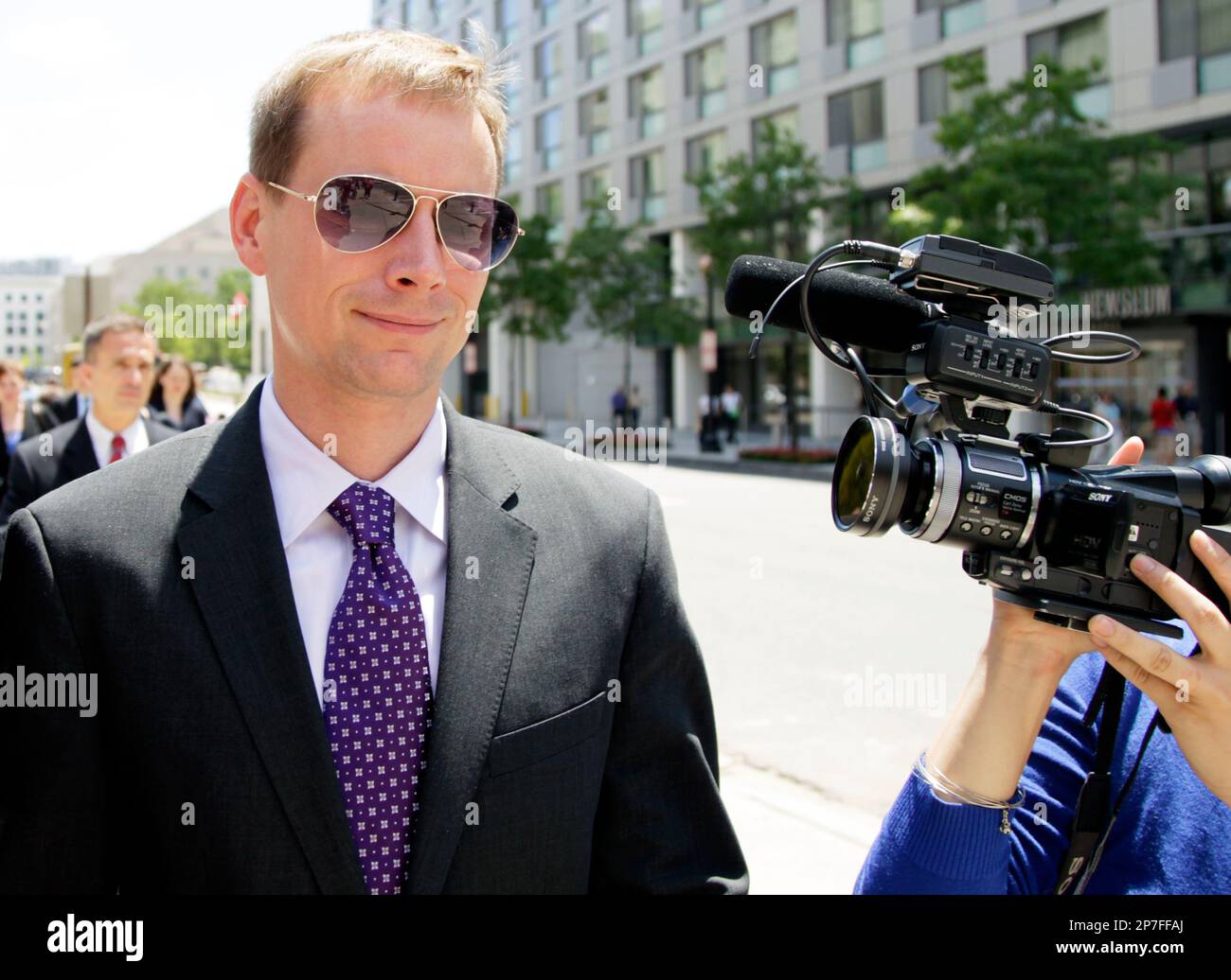 Dylan Ward leaves D.C. Superior Court in Washington, Tuesday,June 29, 2010, after he and two ...