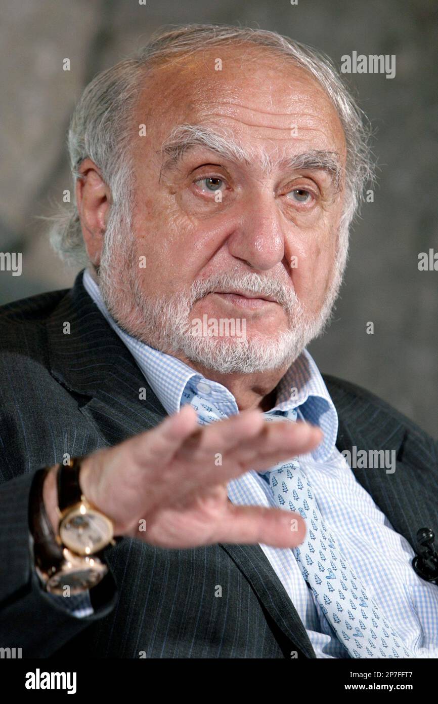Picture taken May 23, 2007 shows Swatch Group President Nicolas Hayek ...