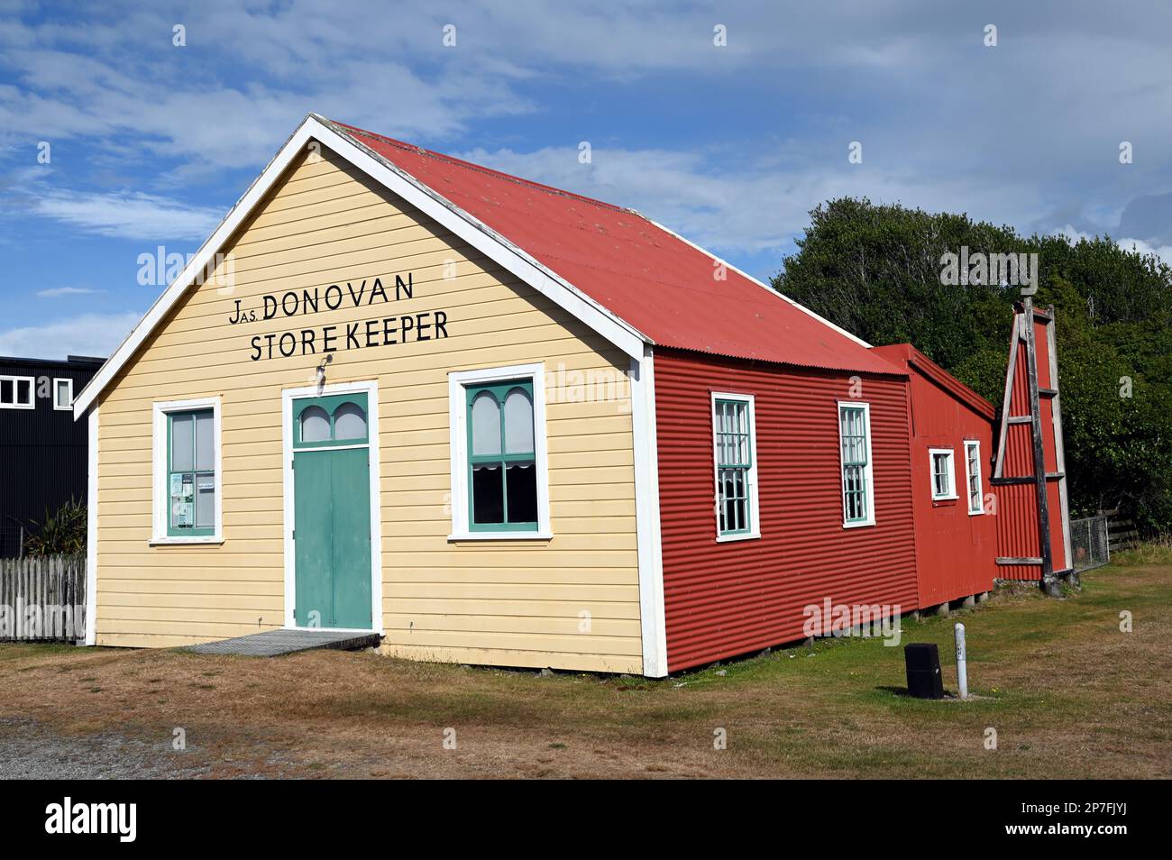 Donovan's Store, Okarito, Westland, New Zealand, was built in the 1860s ...