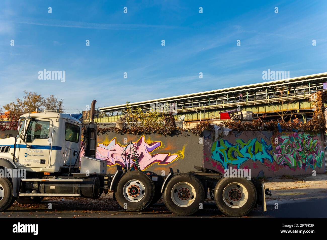 Elevated Subway Railway Track around Broadway Junction in Brooklyn, New ...