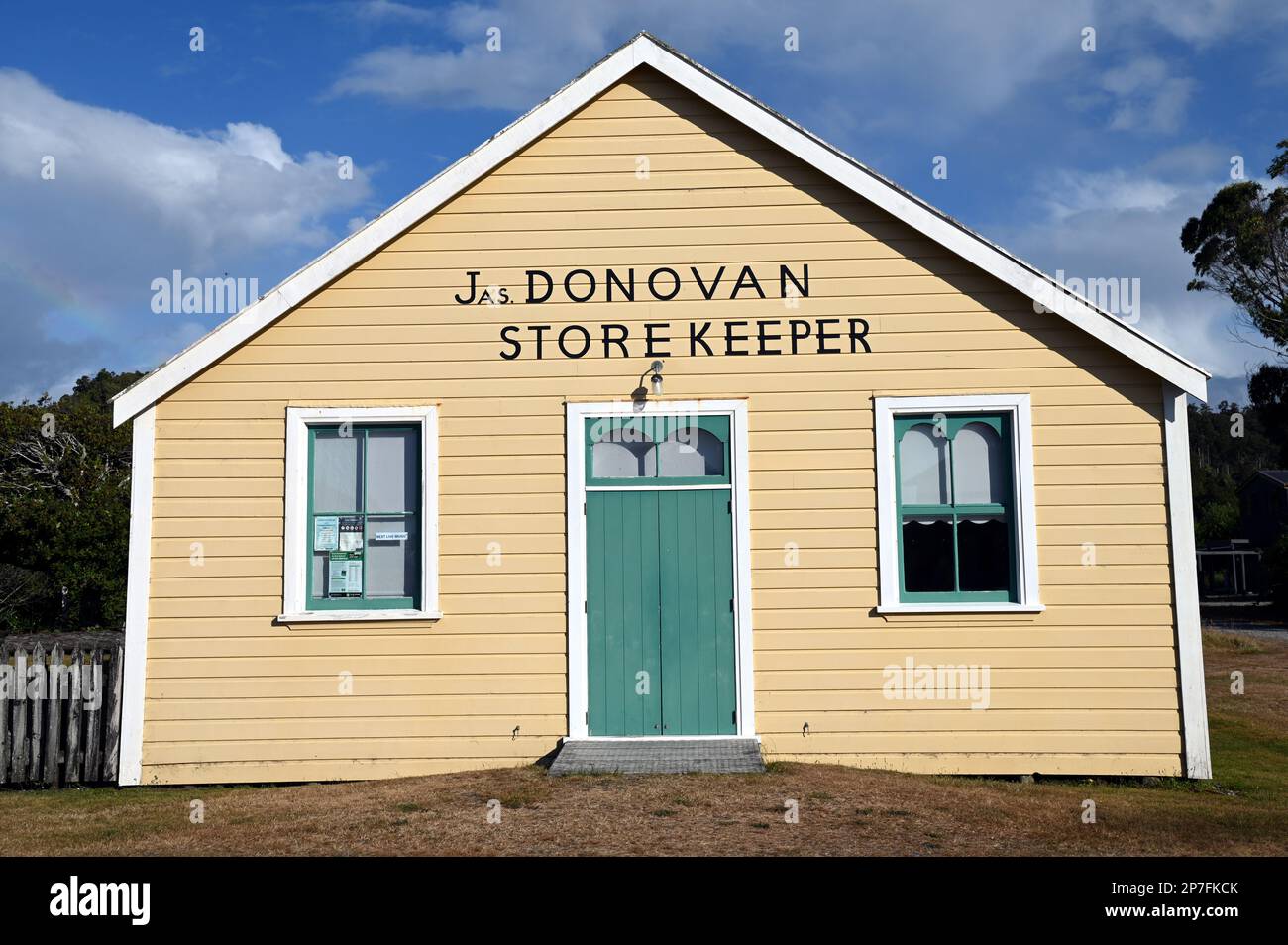 Donovan's Store, Okarito, Westland, New Zealand, was built in the 1860s ...