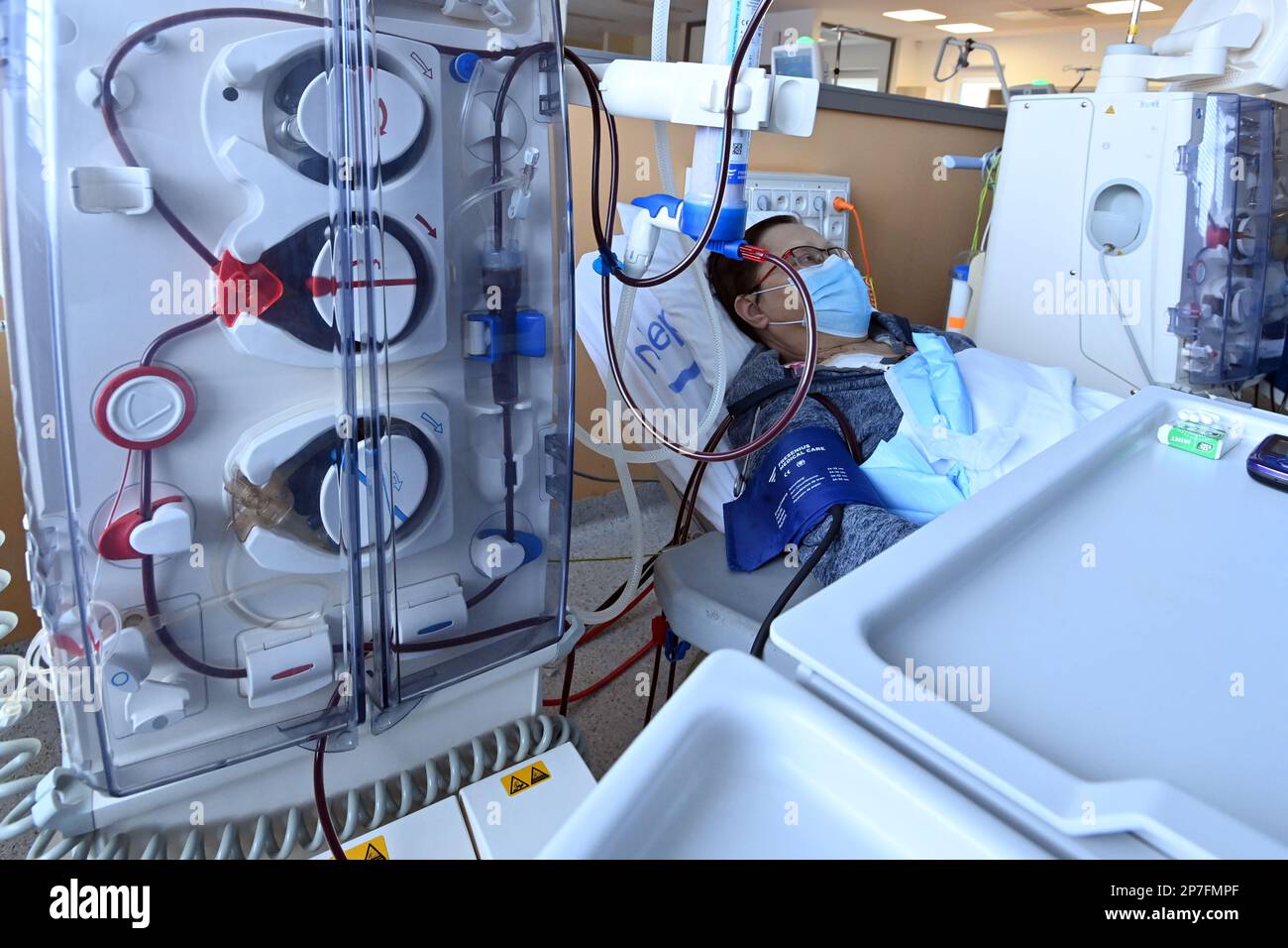 Karlovy Vary, Czech Republic. 08th Mar, 2023. Dialysis treatment of Fresenius Medical Care in ...