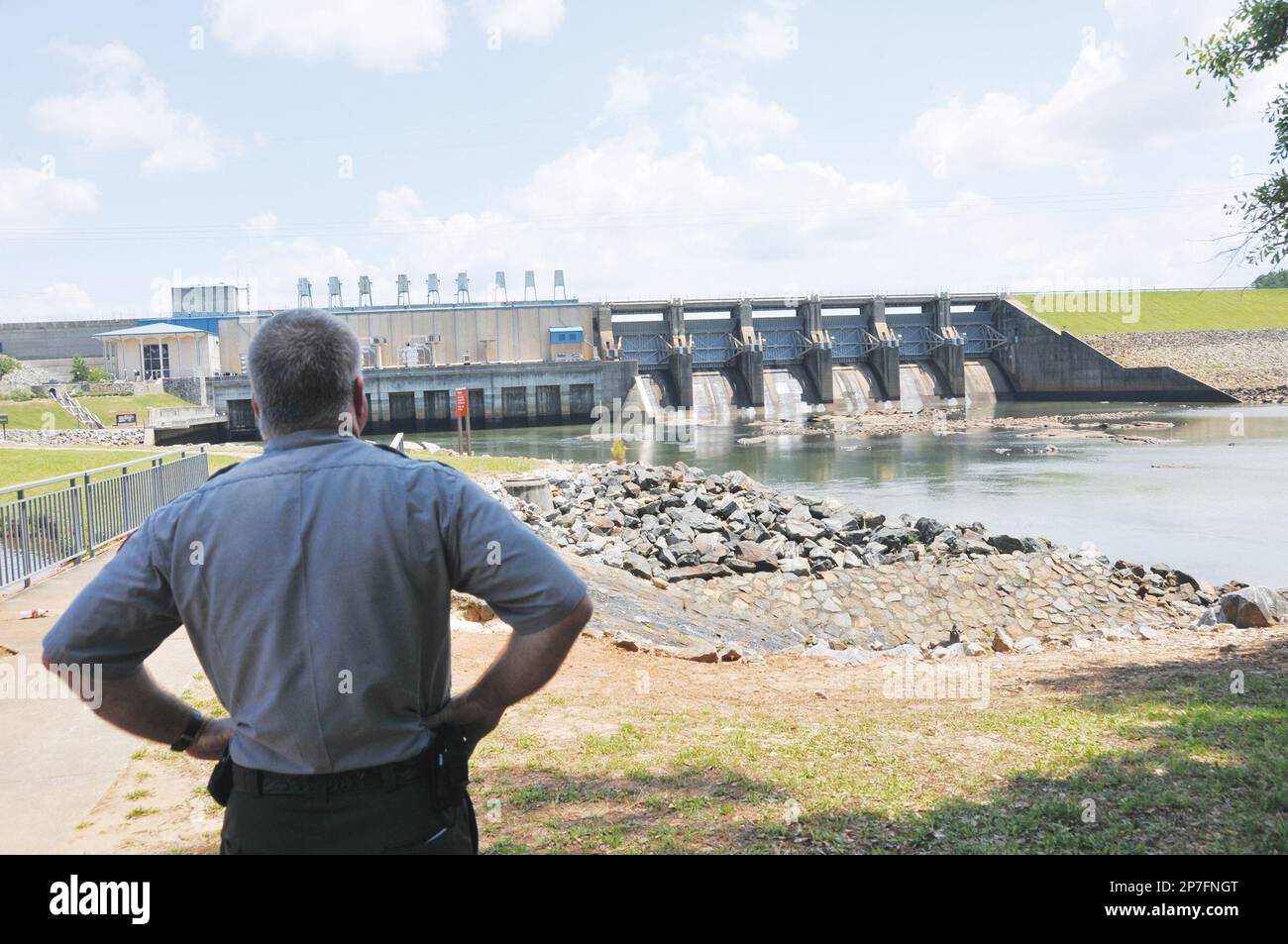 Supervisory park ranger David Barr stands in front of the West Point ...