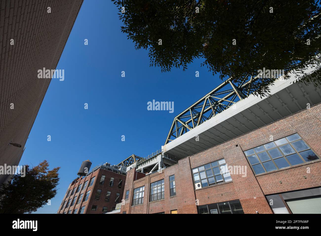 Elevated Subway Railway Track around Smith-9 Streets in Brooklyn, New ...