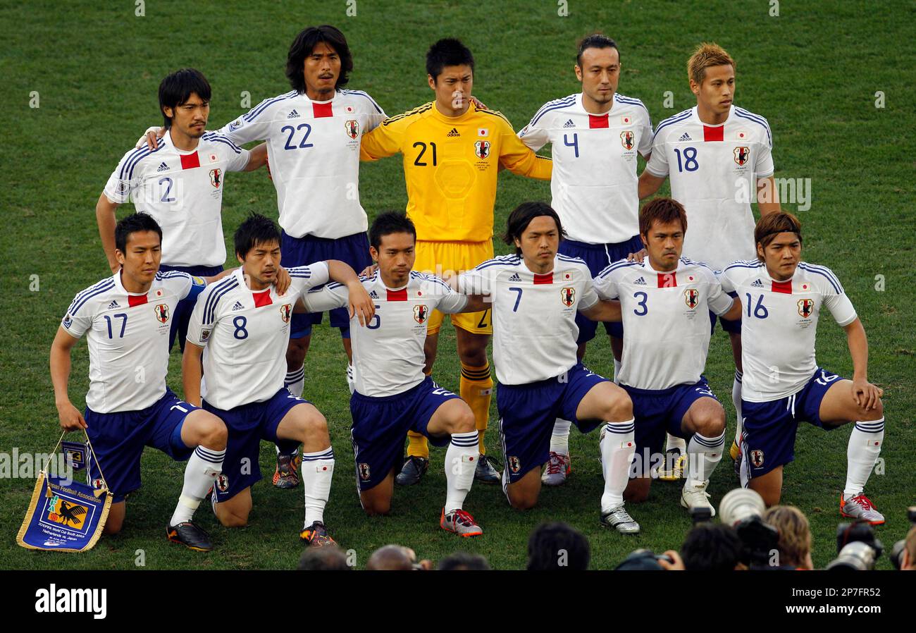 Japan team poses prior to the World Cup group E soccer match between ...