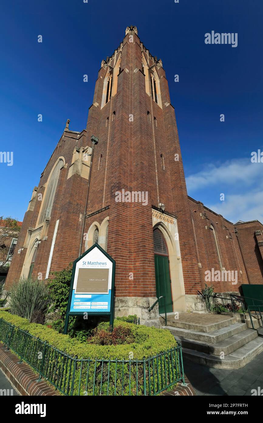 534 Rd brick building of Saint Matthews Anglican church on The Corso ...