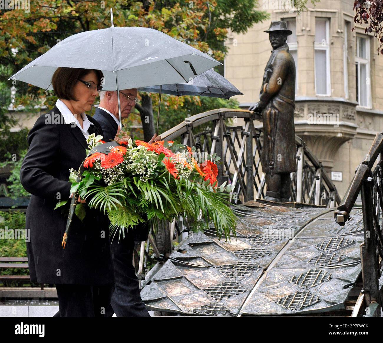 Katalin Janosi, left, and Ferenc Janosi, grandchildren of martyred ...