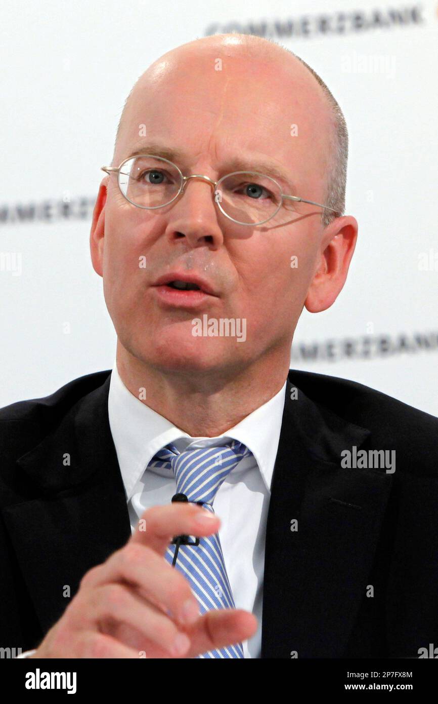 Der Vorstandsvorsitzende der Commerzbank AG, Martin Blessing ...