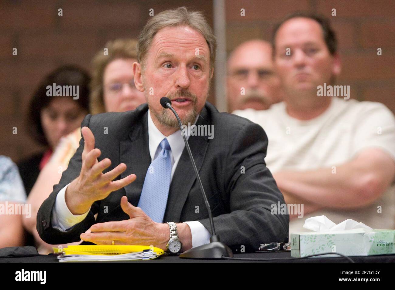 Craig Haney makes a statement during Ronnie Lee Gardner's commutation ...