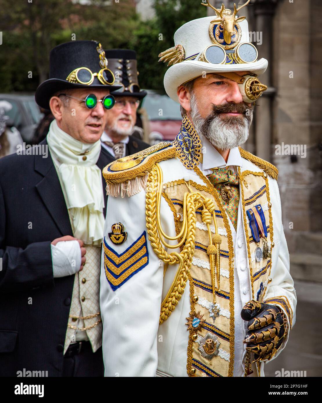 Well dressed steampunks with a stately appearance, that could pass as ...