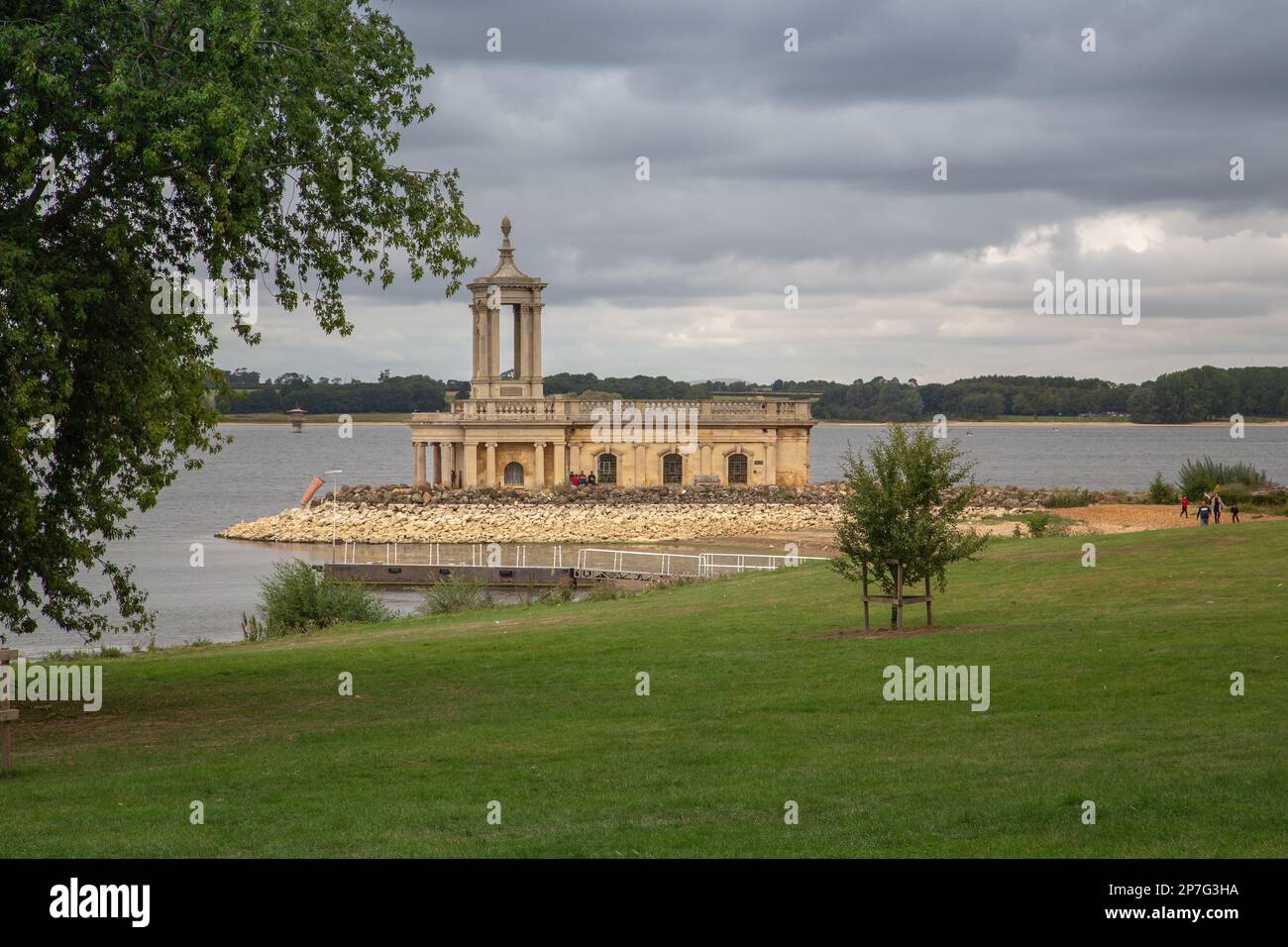 Normanton Church on Rutland Water, East Midlands, England Stock Photo ...