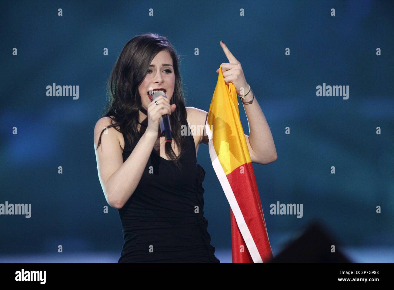 Lena from Germany celebrates after winning the final of the Eurovision ...