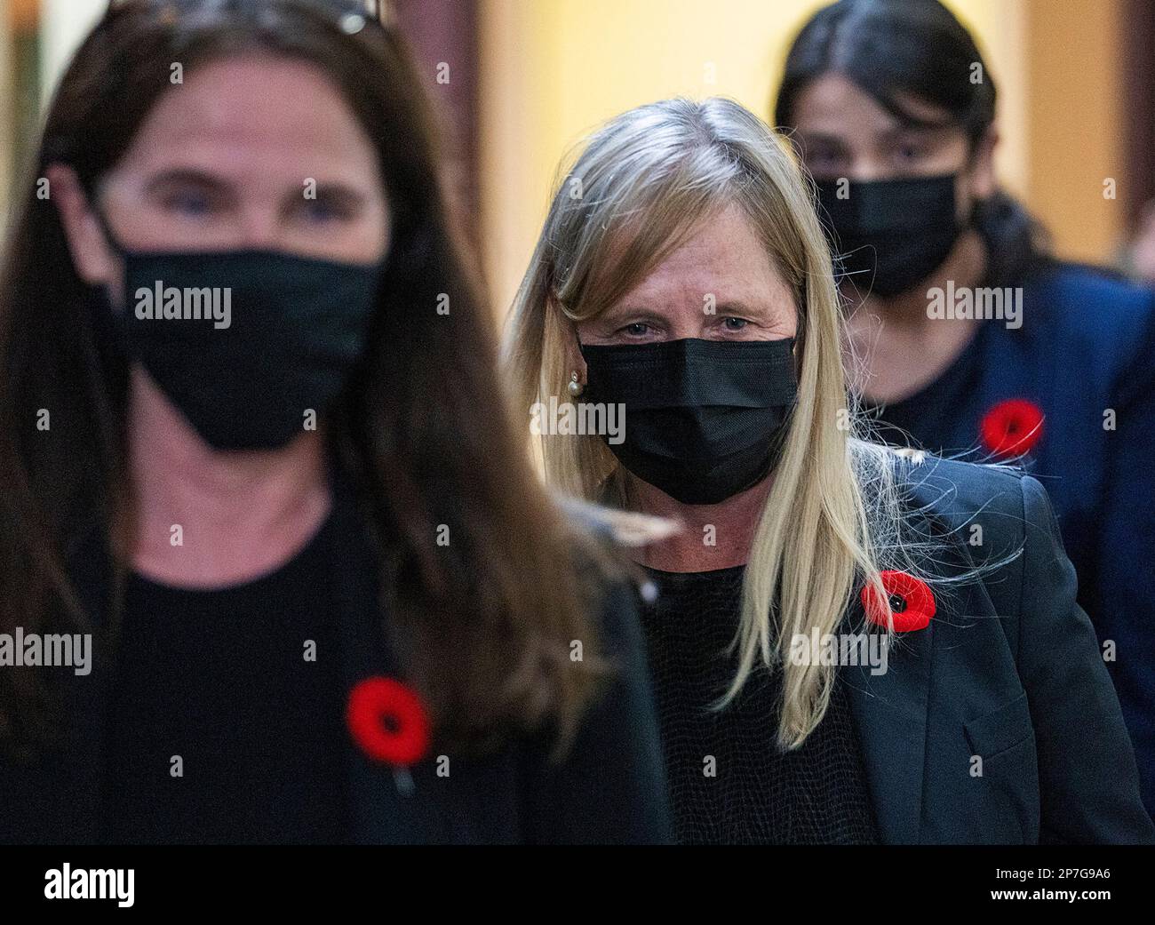 Tracy Kitch, centre, the former chief executive of the IWK Health ...