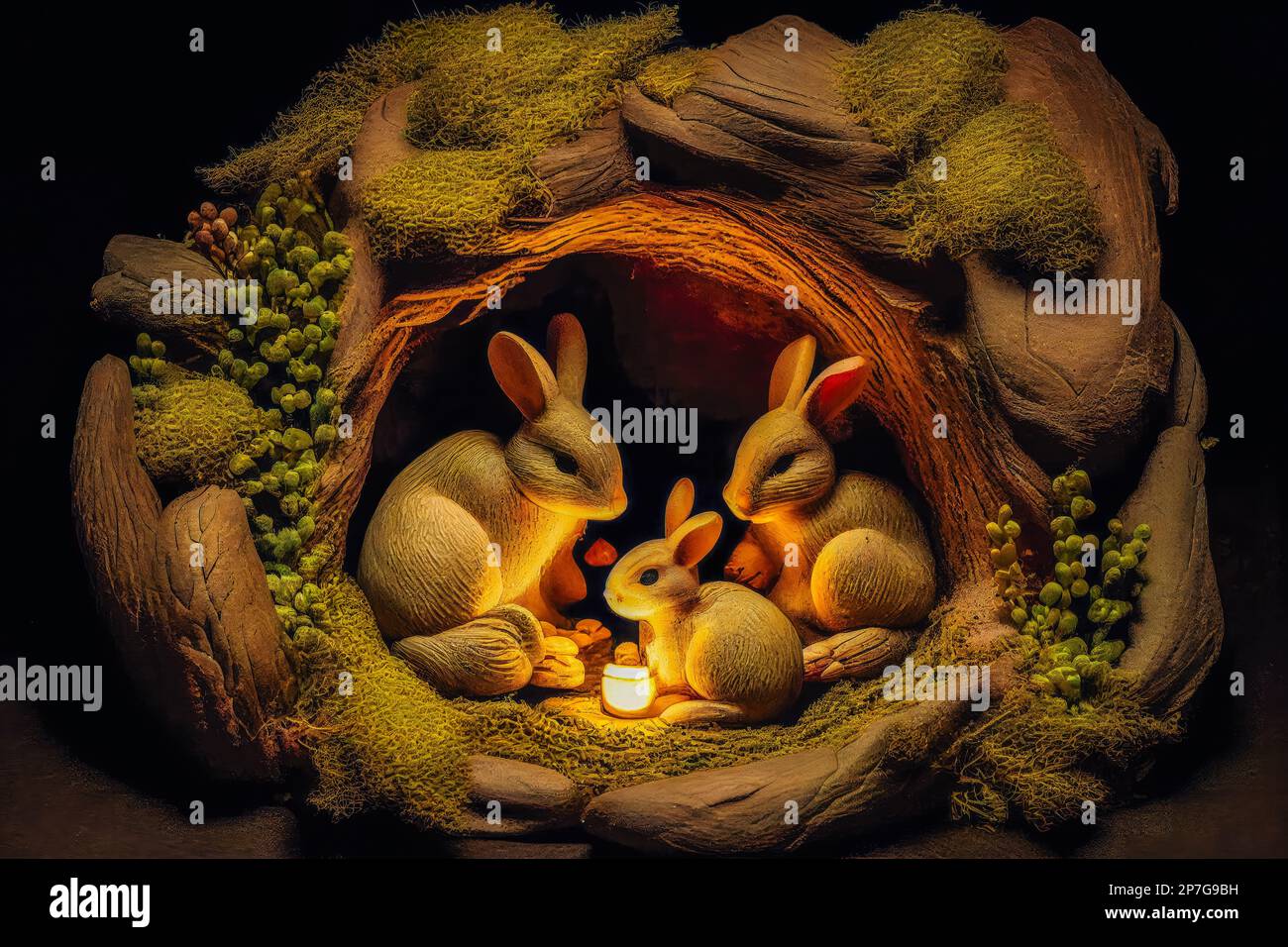 Motherhood of rabbits hi-res stock photography and images - Alamy