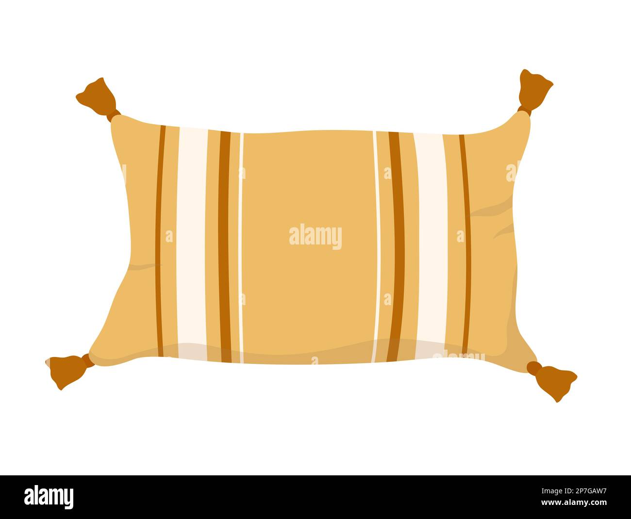 Decorative pillow for bed. Modern interior decoration cushion, cozy ...