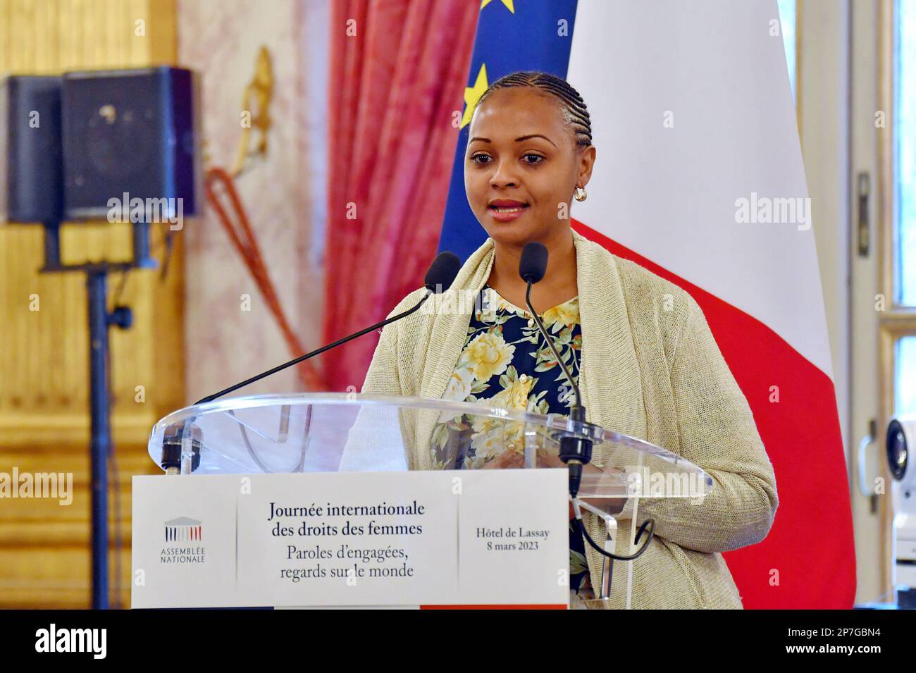 Diaryatou Bah attending an international panel of committed women ...