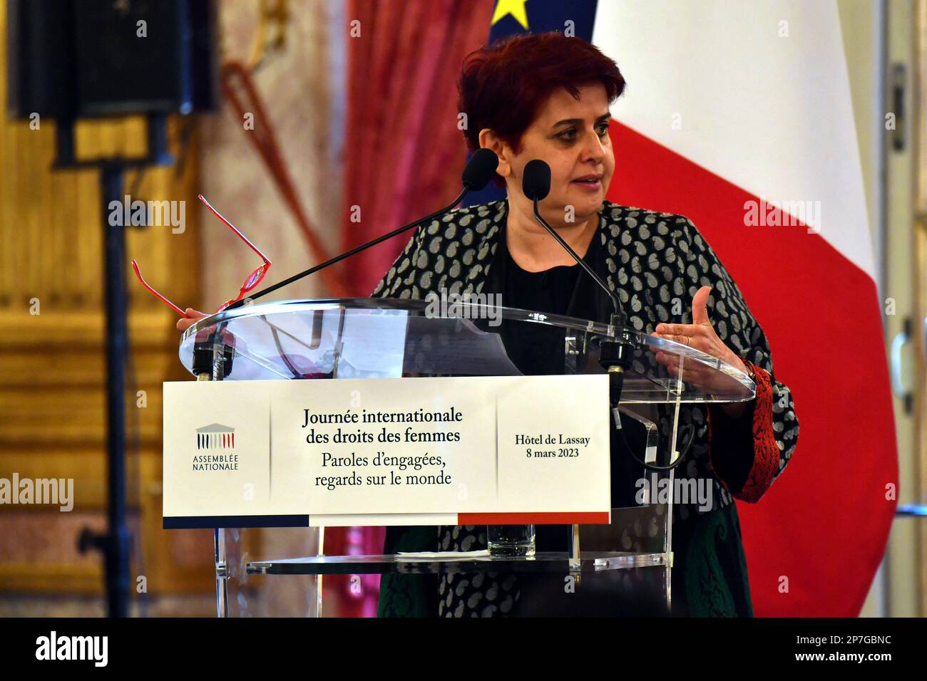 Katayoon Shahabi attending an international panel of committed women ...