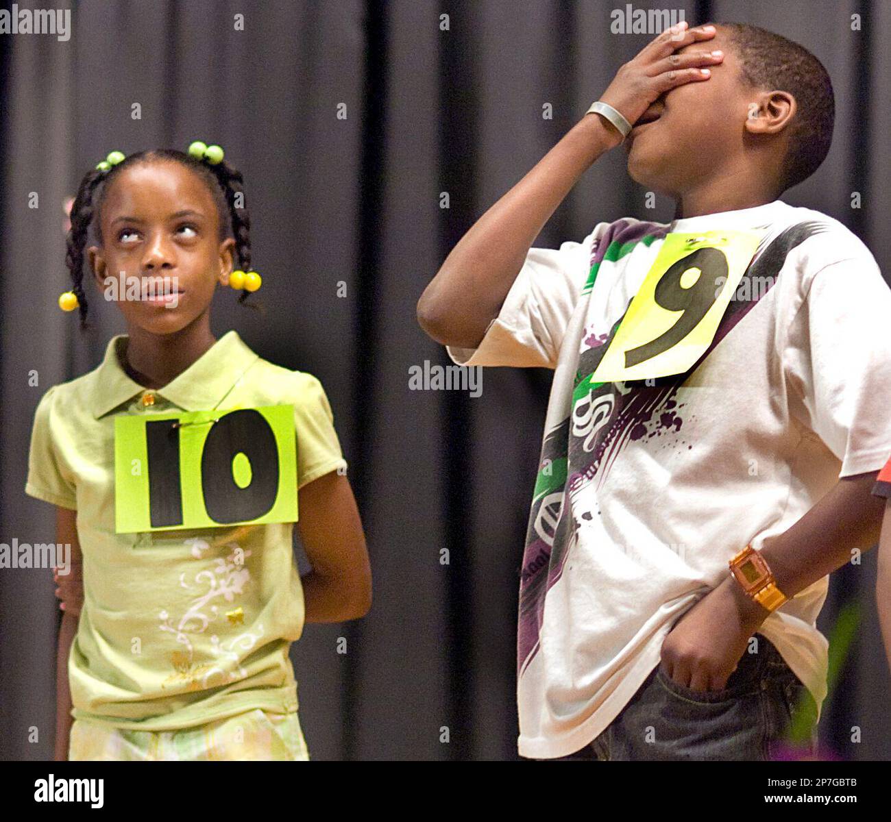West Decatur Elementary 4th graders compete in a multiplication bee ...