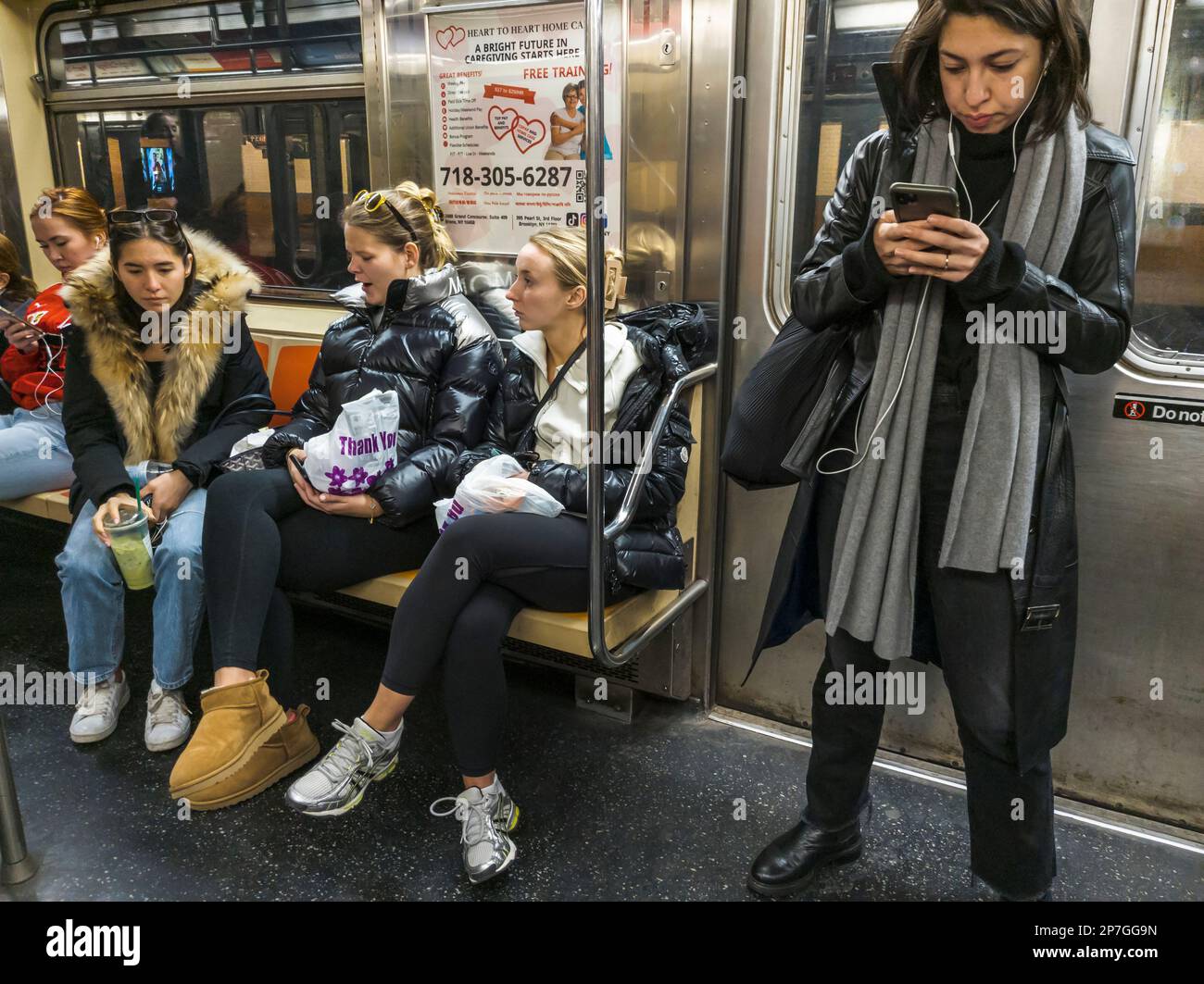 Weekend ridership in the New York subway on Sunday. March 5, 2023 ...