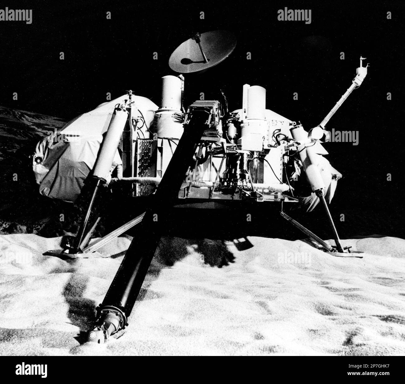 FILE - This undated picture shows the NASA Viking Lander in a Mars ...