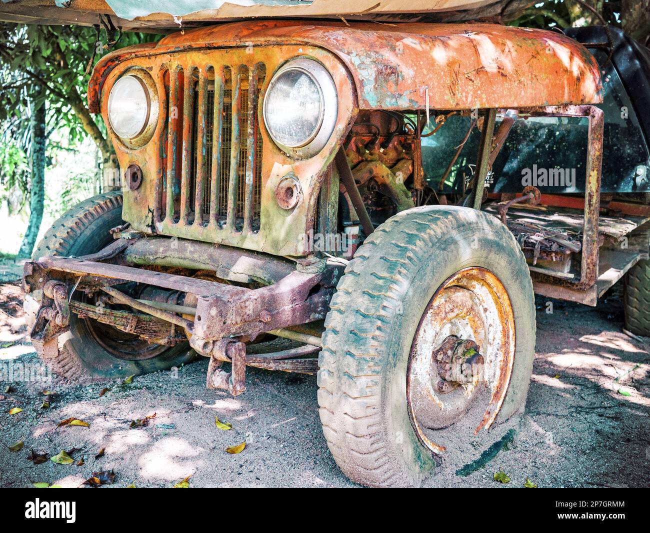 An abandoned old jeep hi-res stock photography and images - Alamy