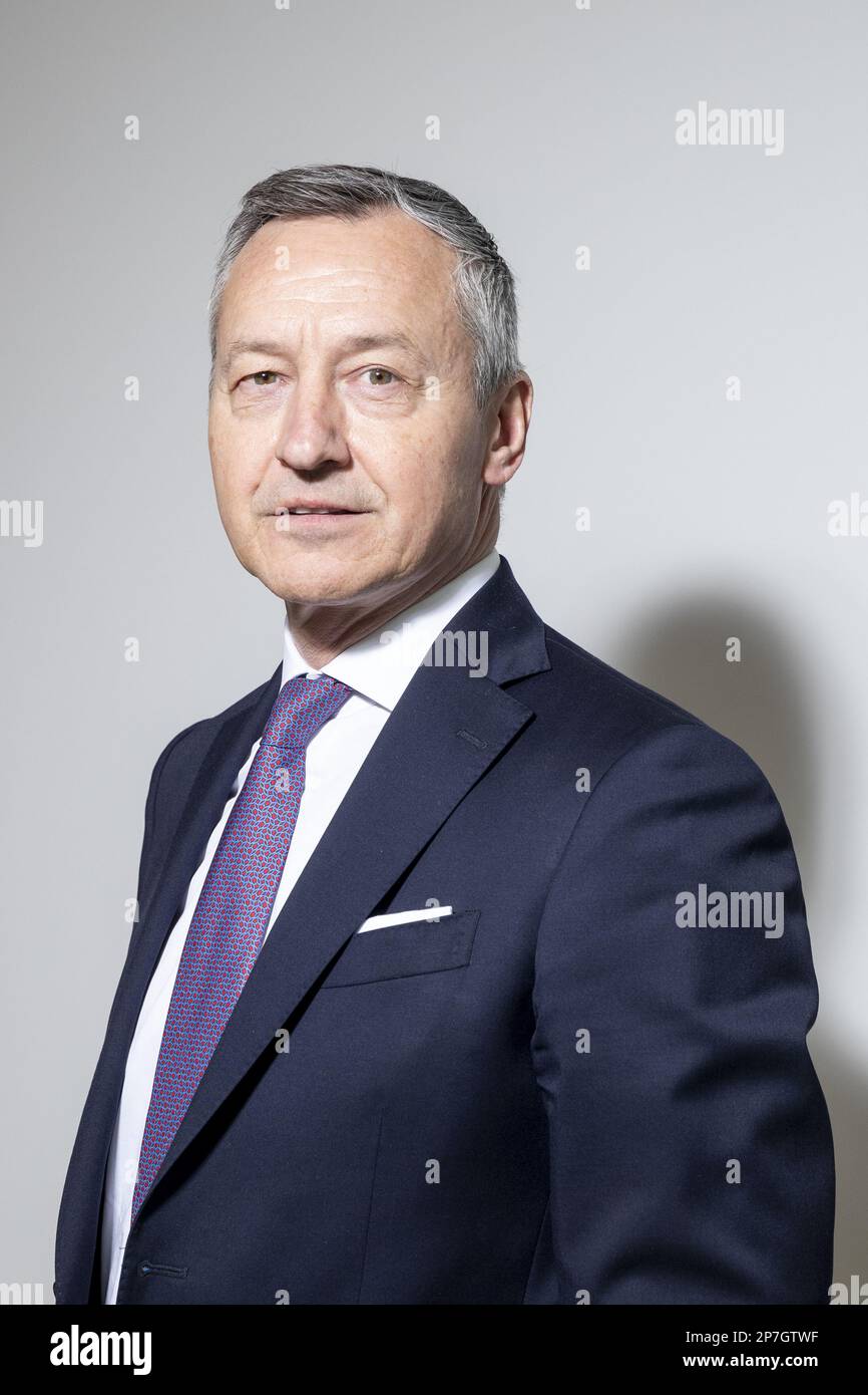 D'Ieteren CEO Francis Deprez poses for the photographer after a press ...