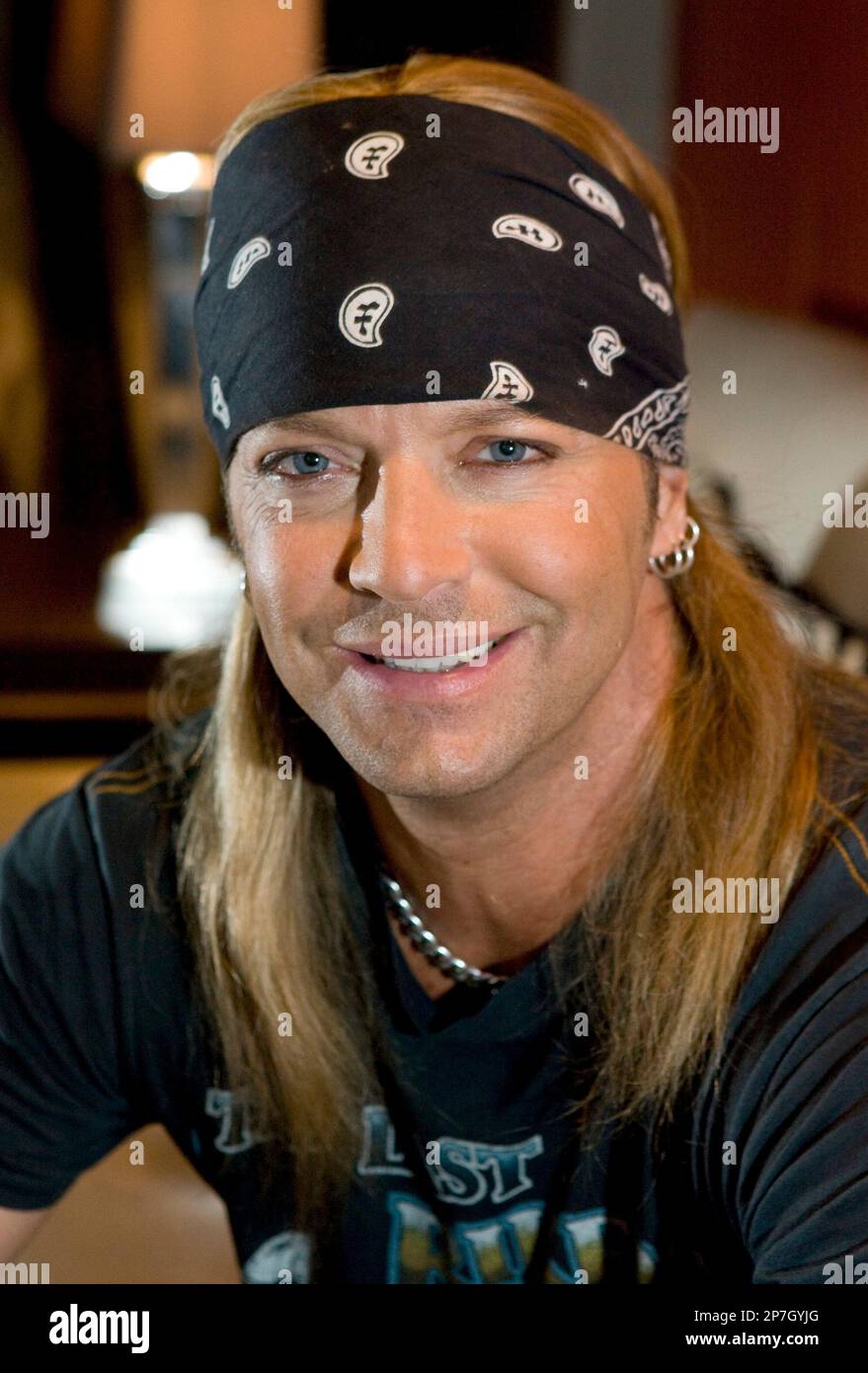 FILE - In this April 9, 2008 file photo, Poison lead singer Bret ...