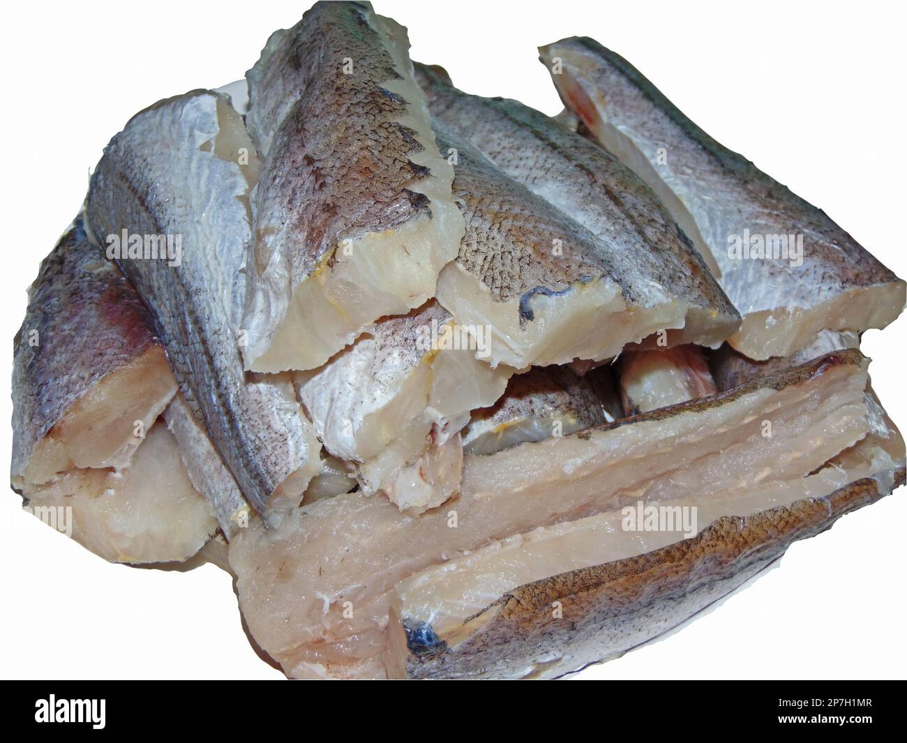 fish fillets isolated on white background Stock Photo - Alamy