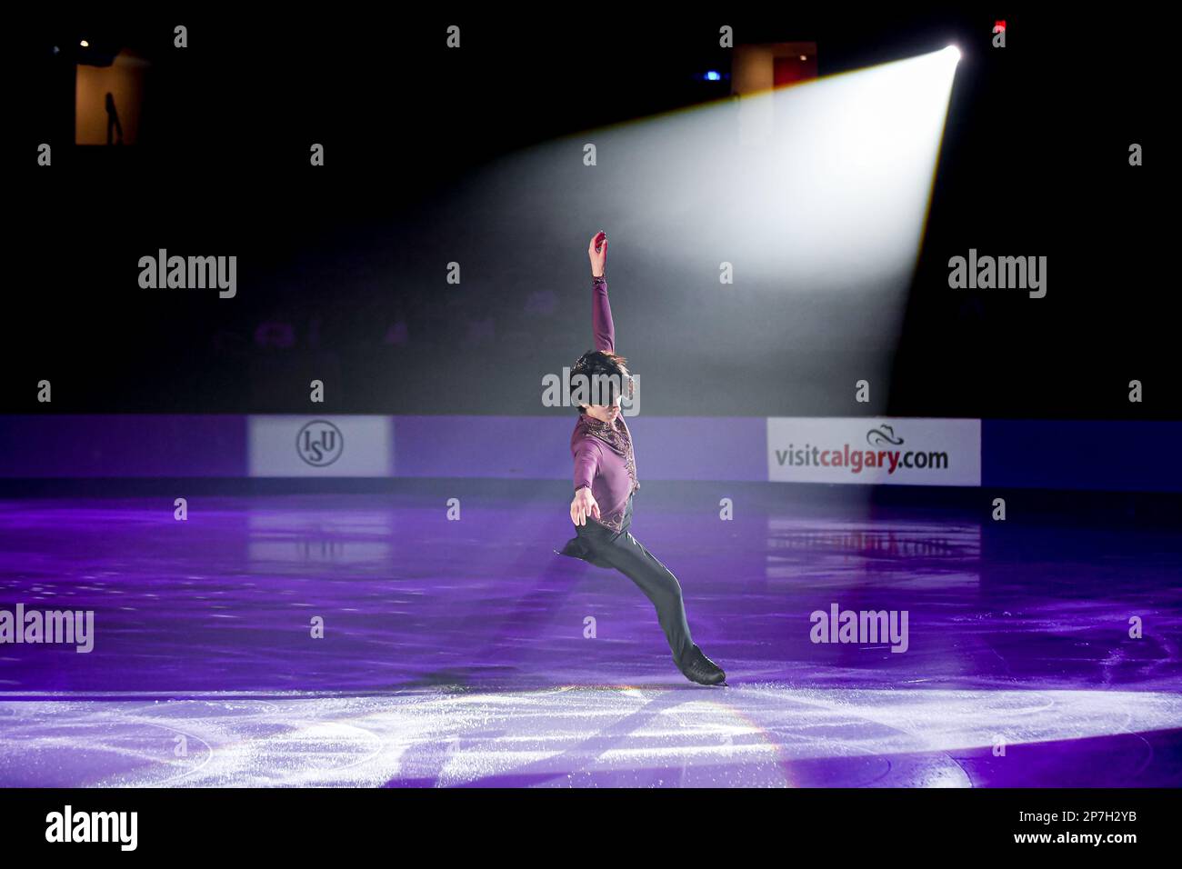 Naoki ROSSI (SUI), during the Exhibition Gala, at the ISU World Junior ...