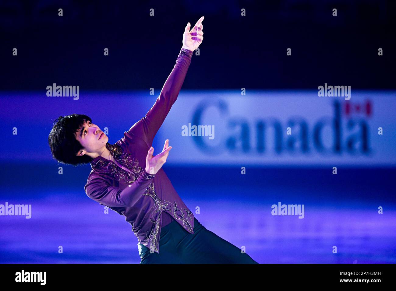 Naoki ROSSI (SUI), during the Exhibition Gala, at the ISU World Junior ...