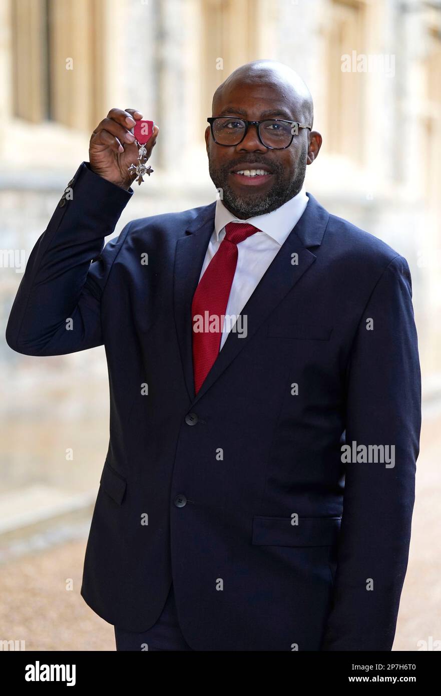 Shane Ryan after being made a Member of the Order of the British Empire ...